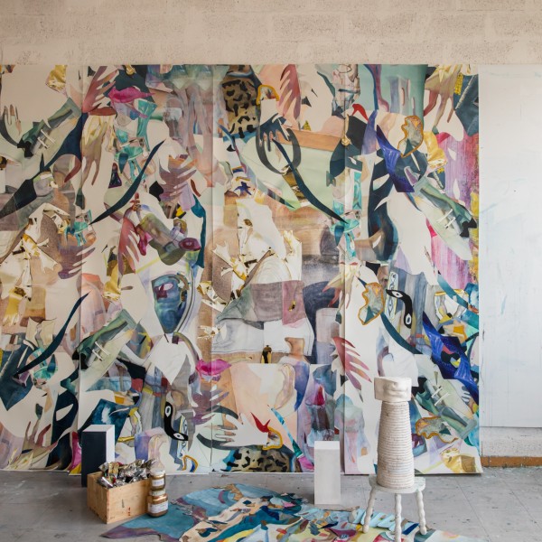 Formae | Papier collé, peinture pliée